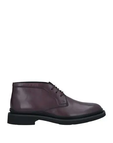 TOD'S Ankle Boots In Leather - Purple