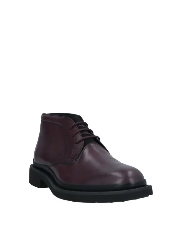TOD'S Ankle Boots In Leather - Purple