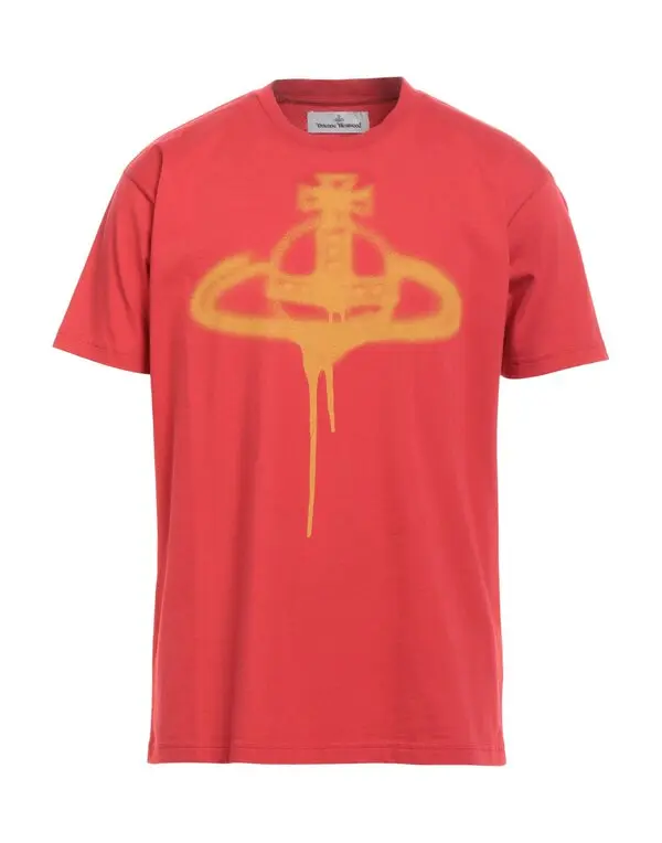 VIVIENNE WESTWOOD Logo-print Cotton T-shirt - Red