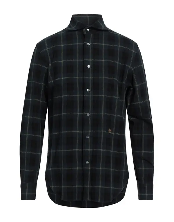 JACOB COHЁN Shirt Dark Size Cotton, Linen
