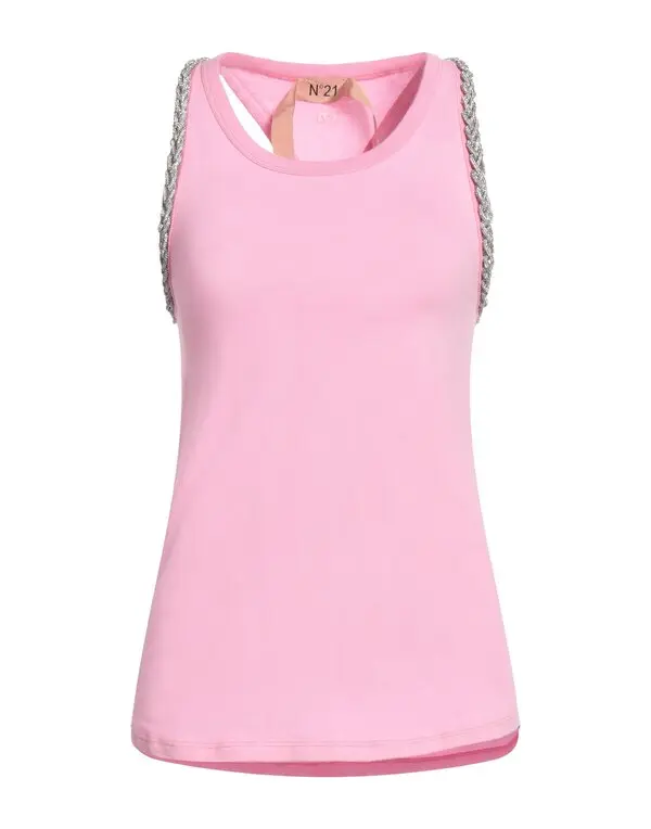 N°21 Embellished Cotton Tank Top