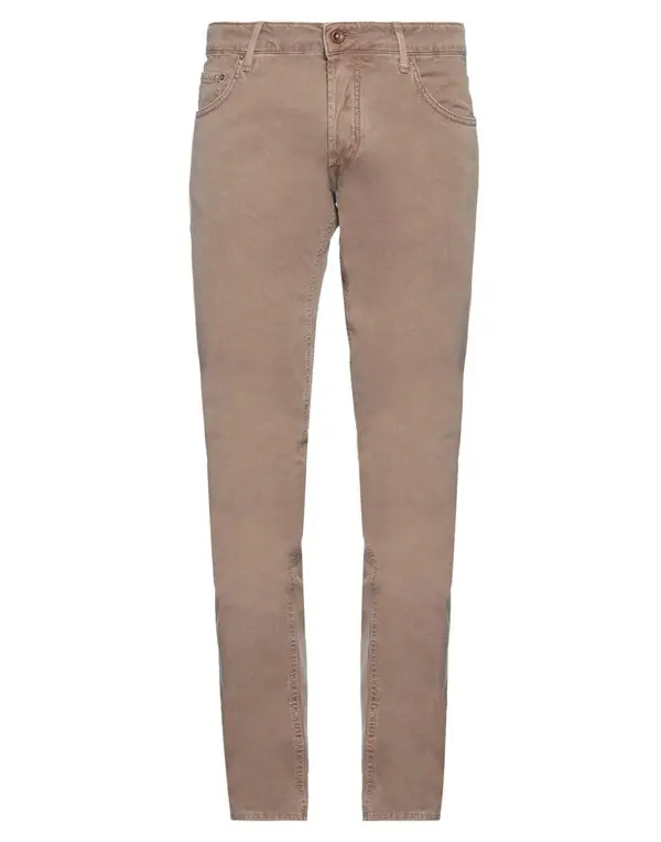 HANDPICKED Pants Taupe Size Cotton, Elastane - Grey