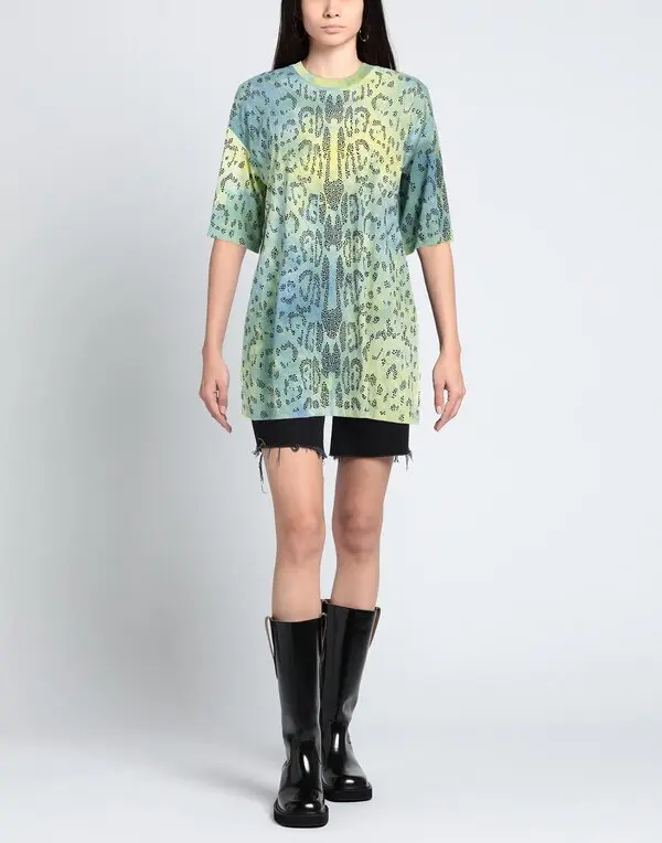 Roberto Cavalli Printed T-shirt With Crystals