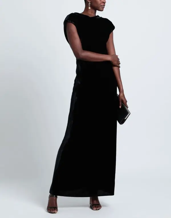 Anna Molinari Blumarine Maxi Dress In Black - 81% Off | Editorialist