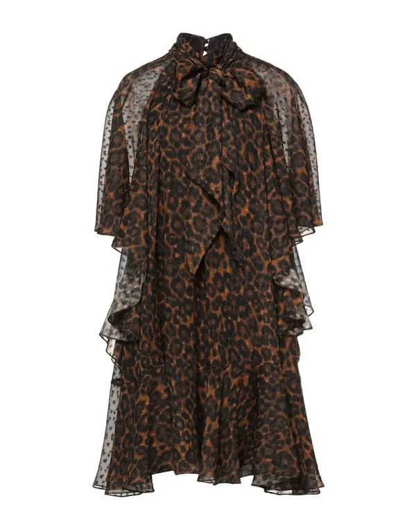 Erdem Leopard-print Voile Midi Dress
