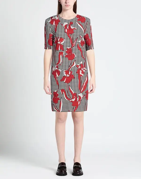 Moschino Floral Houndstooth Mini Dress