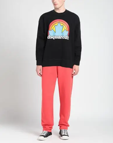 Dsquared2 Printed Cotton Sweatshirt - Black