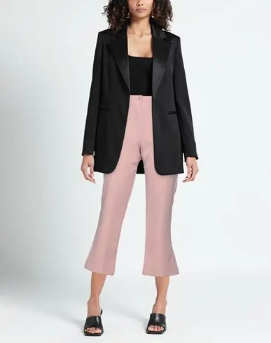 SOALLURE Flared Trousers - Antique Rose