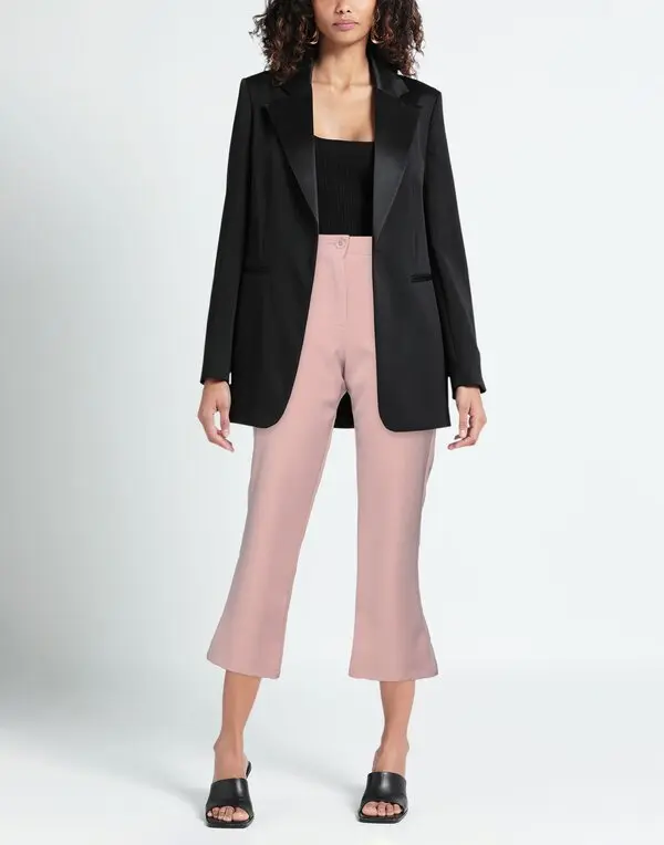 SOALLURE Flared Trousers - Antique Rose