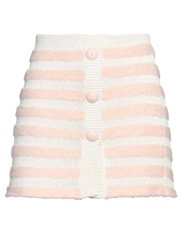 Balmain Mini Skirt In Virgin Wool Blend