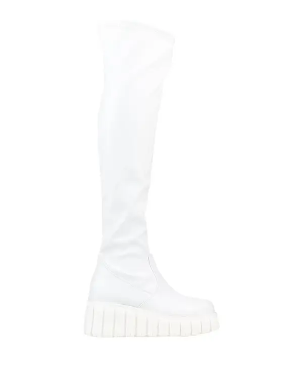NILA & NILA Over The Knee Textile Fibers Wedge Heel Boots
