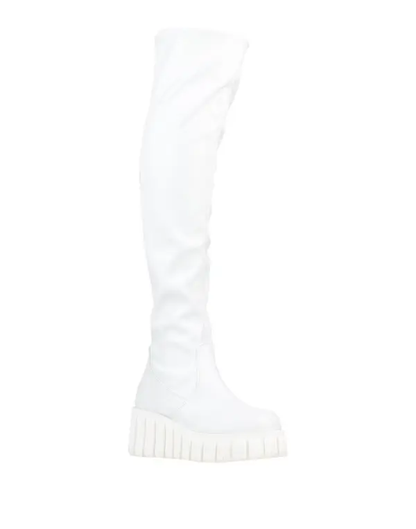 NILA & NILA Over The Knee Textile Fibers Wedge Heel Boots