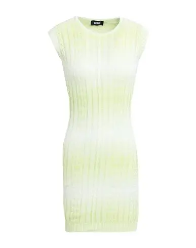 Gcds Knitted Mini Dress - Acid Green