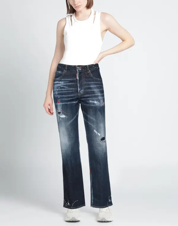Dsquared2 Straight-leg Jeans With Distressed Detail