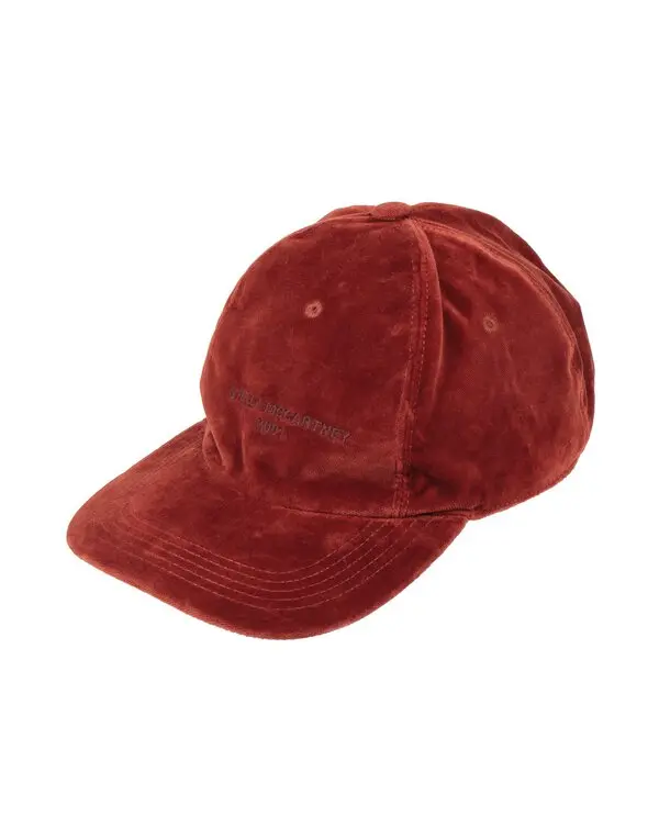 Stella McCartney Velvet Baseball Cap - Brown
