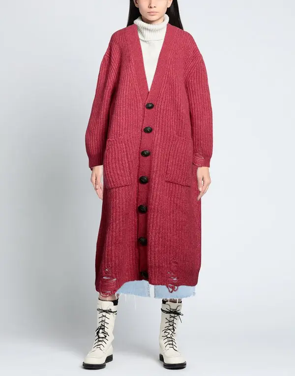 Dsquared2 Cardigan In Alpaca And Wool Blend - Red