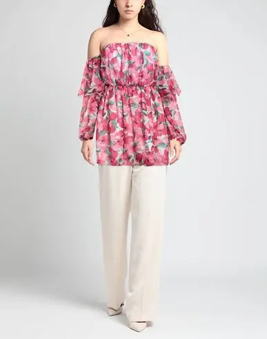 JIJIL Off-the-shoulder Floral Print Chiffon Top