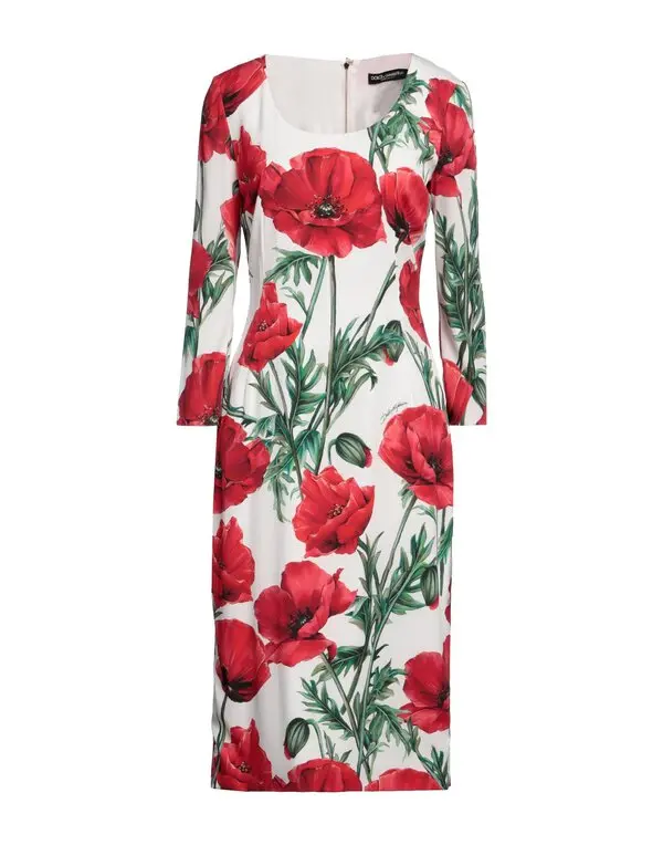 Dolce & Gabbana Midi Floral-print Dress