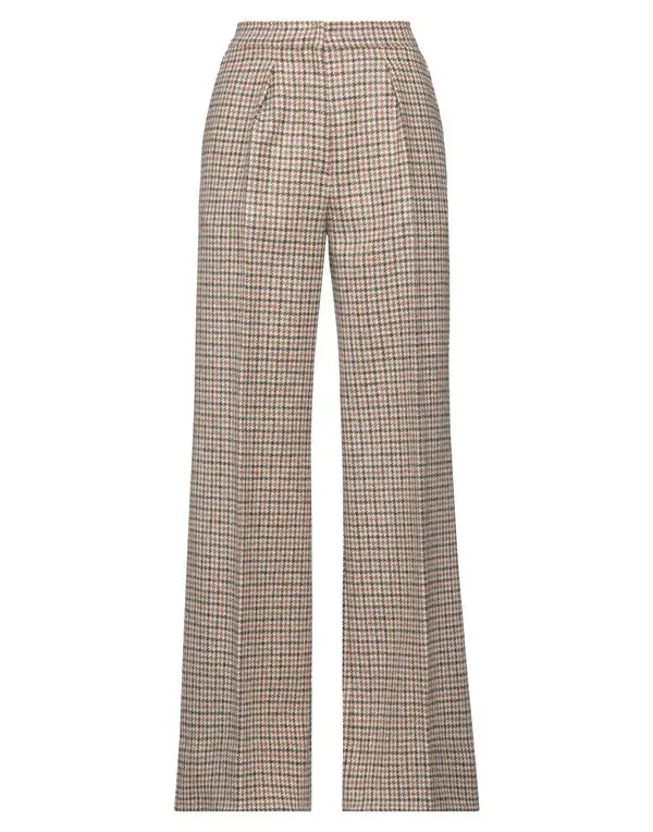 Palm Angels Houndstooth Wool Wide-leg Pants