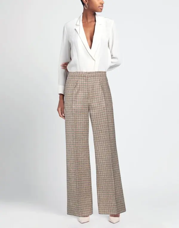 Palm Angels Houndstooth Wool Wide-leg Pants