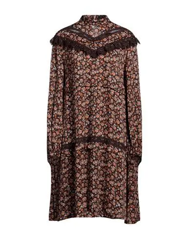 High Mini Dress - Brown