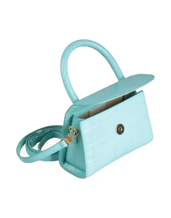 By Far Cow Leather Handbag - Blue