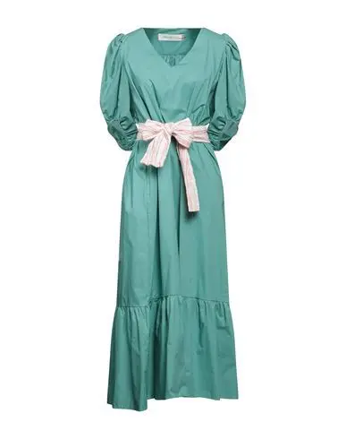 midi satin green dress Teal Layered Satin Midi Dress – Mint Velvet