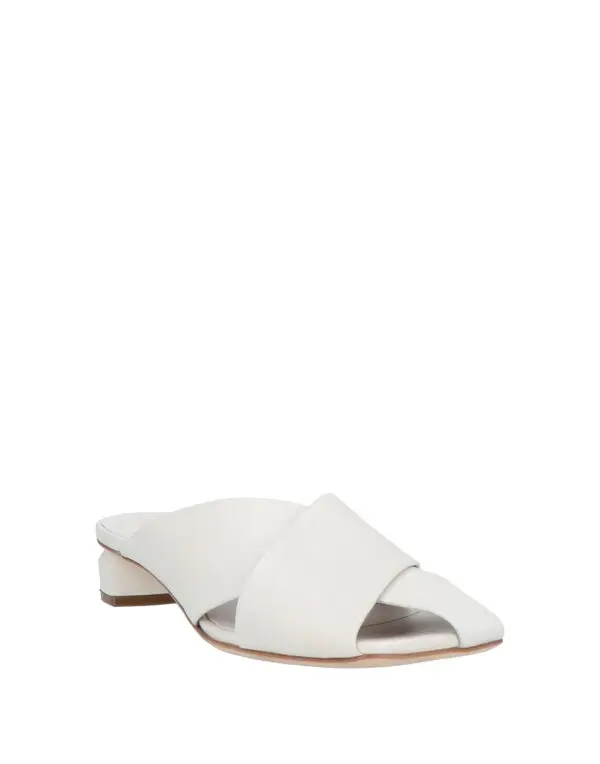 Officine Creative Nappa Leather Square Toe Block Heel Sandals