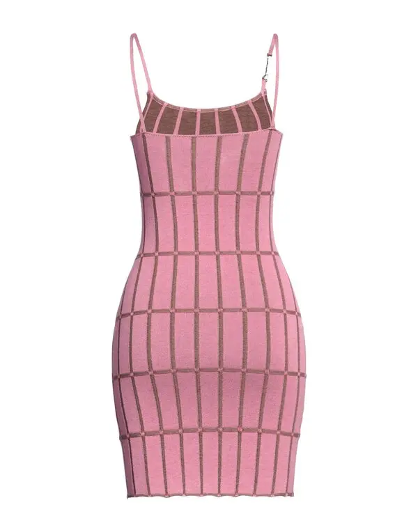 Jacquemus Mini Dress In Viscose, Polyamide, And Elastane - Pink