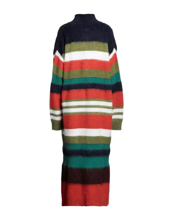 Dsquared2 Striped Knit Single-breasted Coat