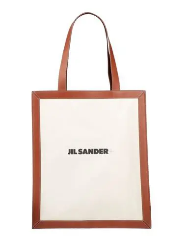 JIL SANDER Shoulder Bag Leather, Textile Fibers - White