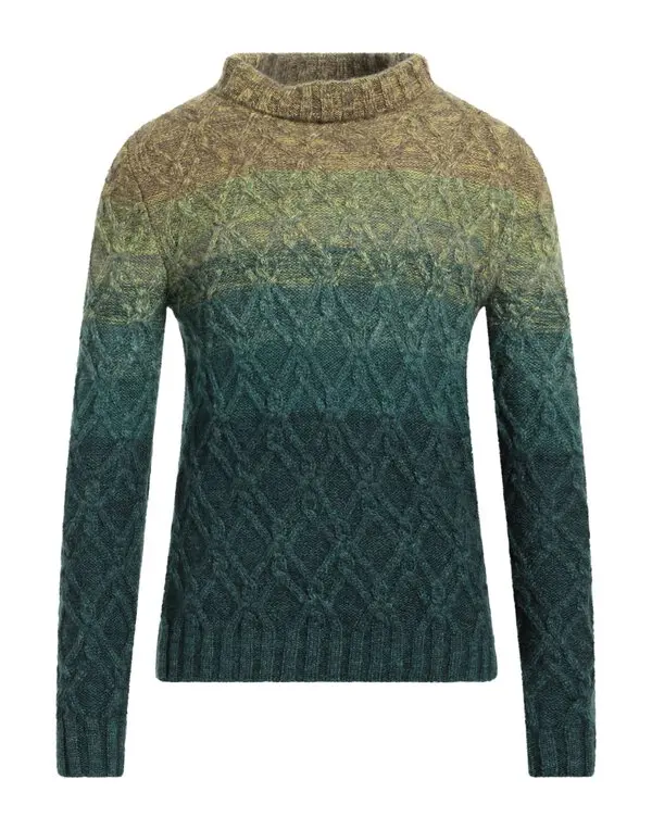 PT TORINO Turtleneck Knit Top - Green