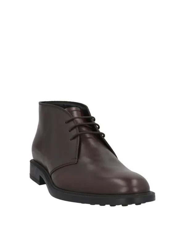 TOD'S Ankle Boots In Leather - Brown