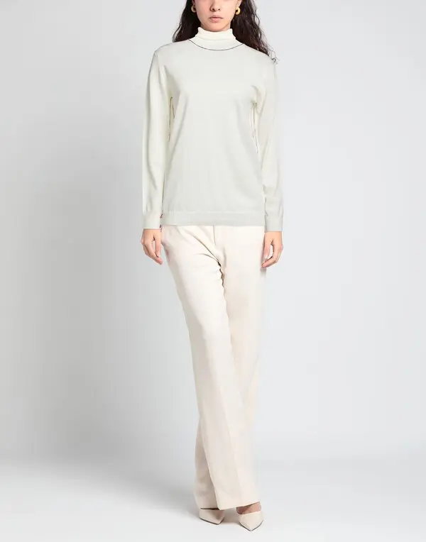 MAISON MARGIELA Turtleneck Wool Knit - White