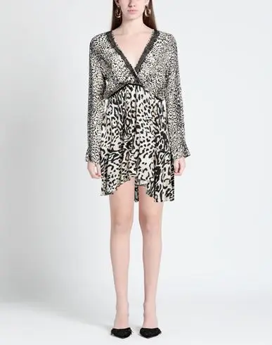 Pinko Mini Dress In Leopard Print