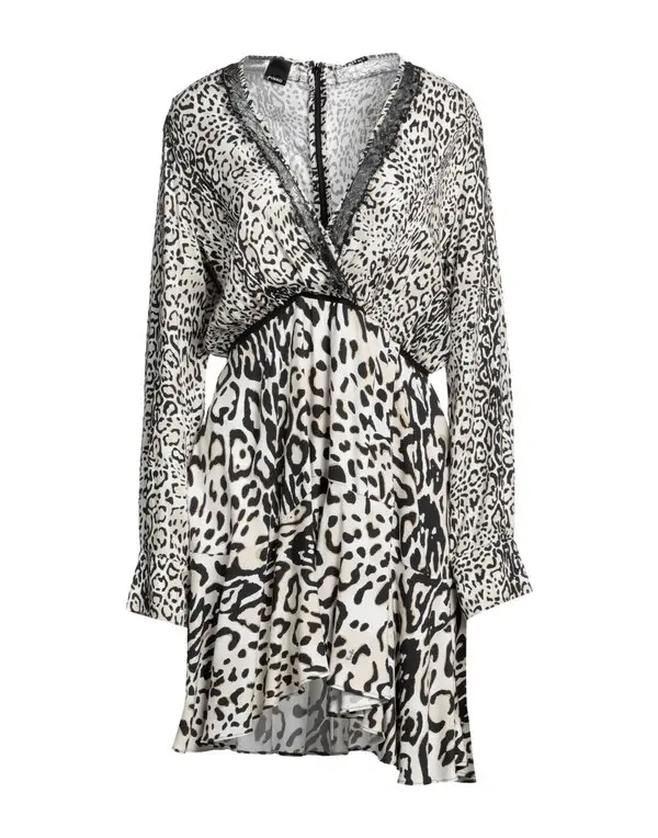Pinko Mini Dress In Leopard Print
