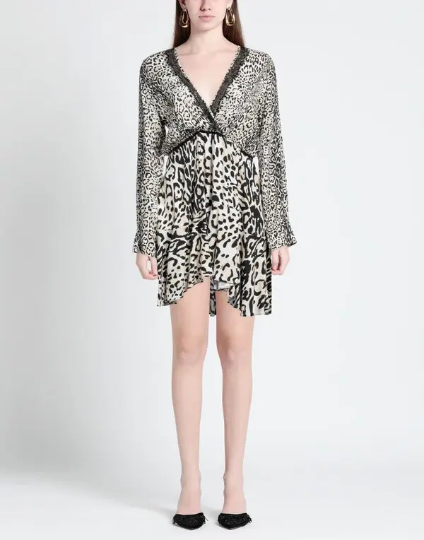 Pinko Mini Dress In Leopard Print
