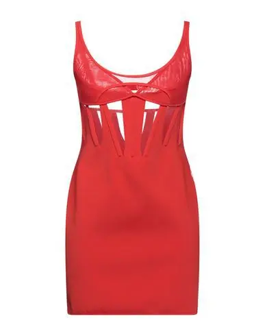 MUGLER Mini Bodycon Dress - Red