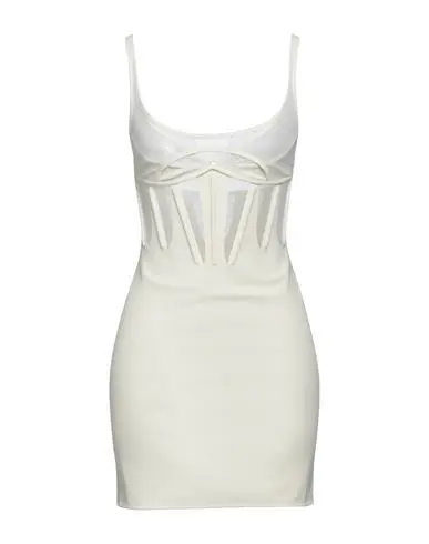 MUGLER Mini Bodycon Dress - White