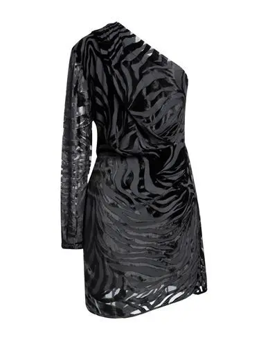 IRO PARIS One-shoulder Zebra Print Mini Dress In Viscose And Silk