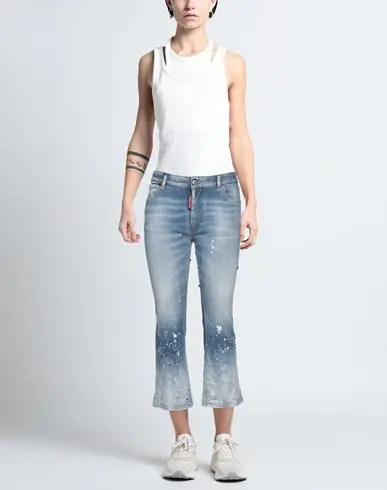 Dsquared2 Boot-cut Jeans With Leather Trim