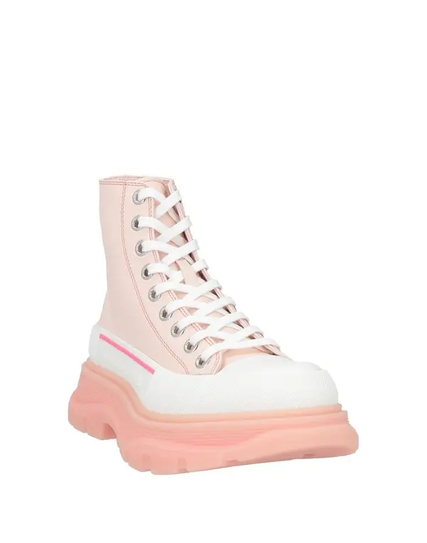 Alexander McQueen Light Calfskin Ankle Boots