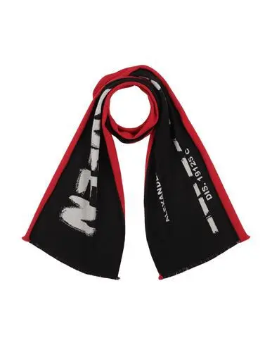 Alexander McQueen Scarf Wool, Silk - Black