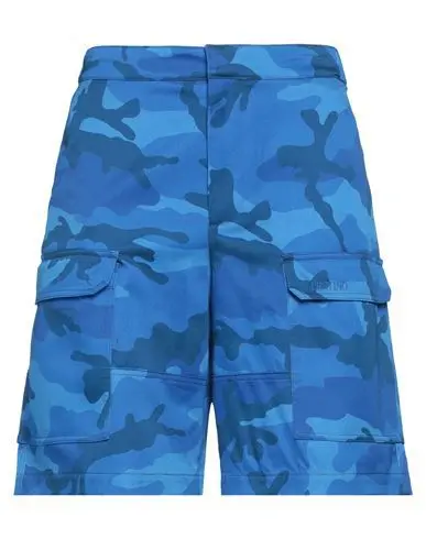 Valentino Garavani Camouflage Cargo Shorts - Blue