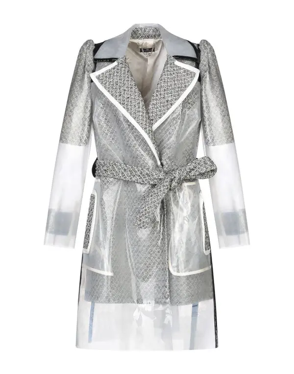Elisabetta Franchi Belted Tweed Coat - Beige