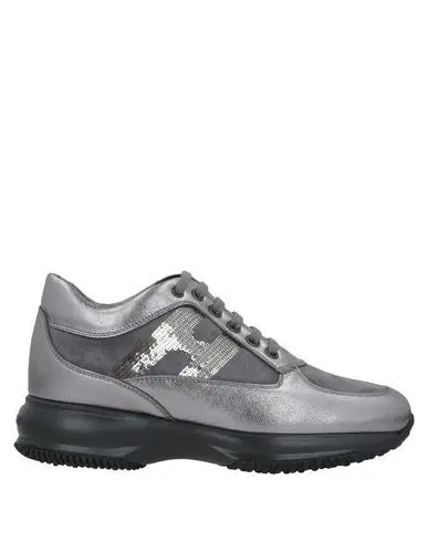 Hogan Leather Low-top Sneakers - Silver