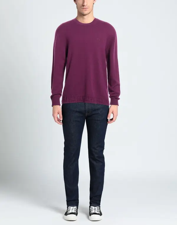 Versace Sweater In Cashmere And Viscose - Purple