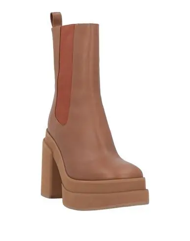 PALOMA BARCELO Leather Ankle Boots - Beige