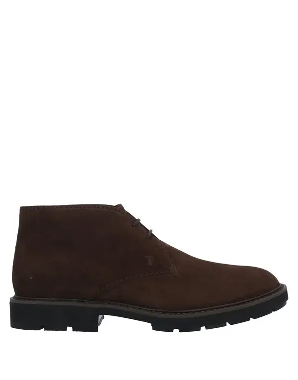 TOD'S Ankle Boots In Leather - Brown