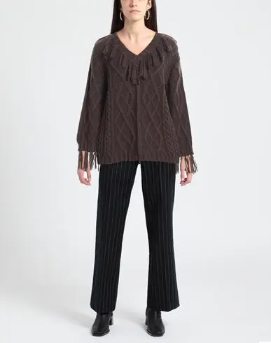 PINK MEMORIES Cable-knit Sweater With Fringe Detail